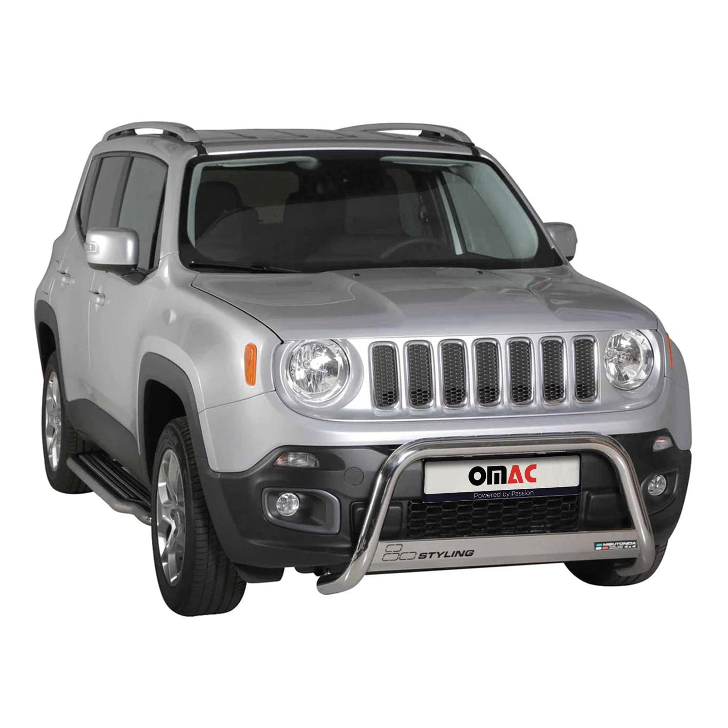 Bull Bar Push Front Bumper Grille for Jeep Renegade 2015-2018 Silver 1 ...