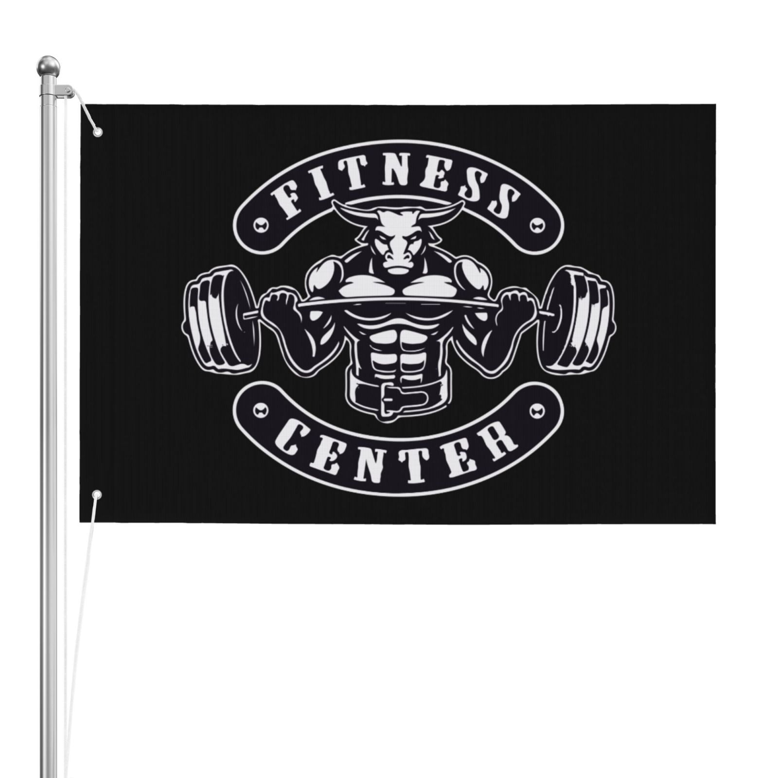 Bull Barbell Flag Double Sided Flag 2x3ft For Home/Company/Indoor ...