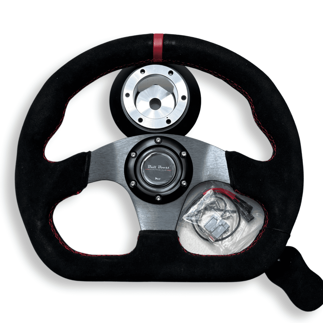 Bull Boost Performance Detachable Suede Steering Wheel, Black - Walmart.com