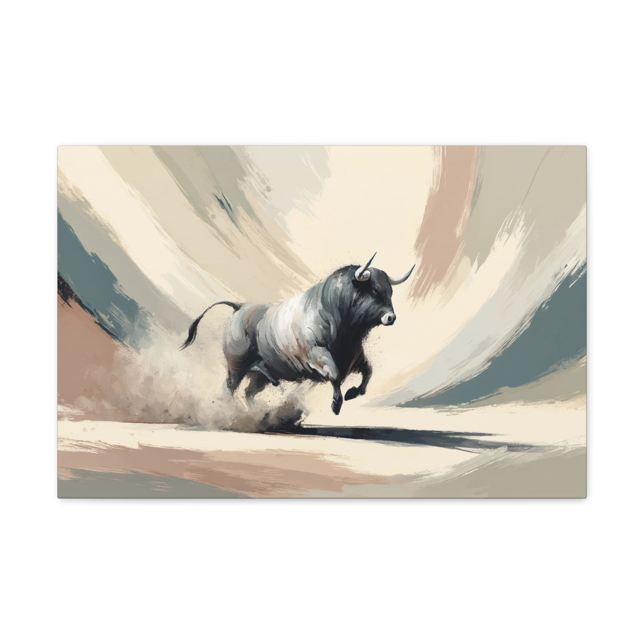 Bull Cow Cattle Abstract Canvas Gallery Wraps, Wall Decore Home Decor ...