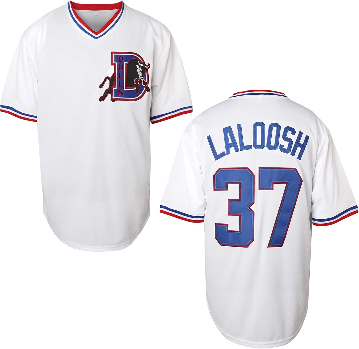 Bull Durham Baseball Jerseys Crash Davis 8 Ebby Calvin 'Nuke' LaLoosh ...