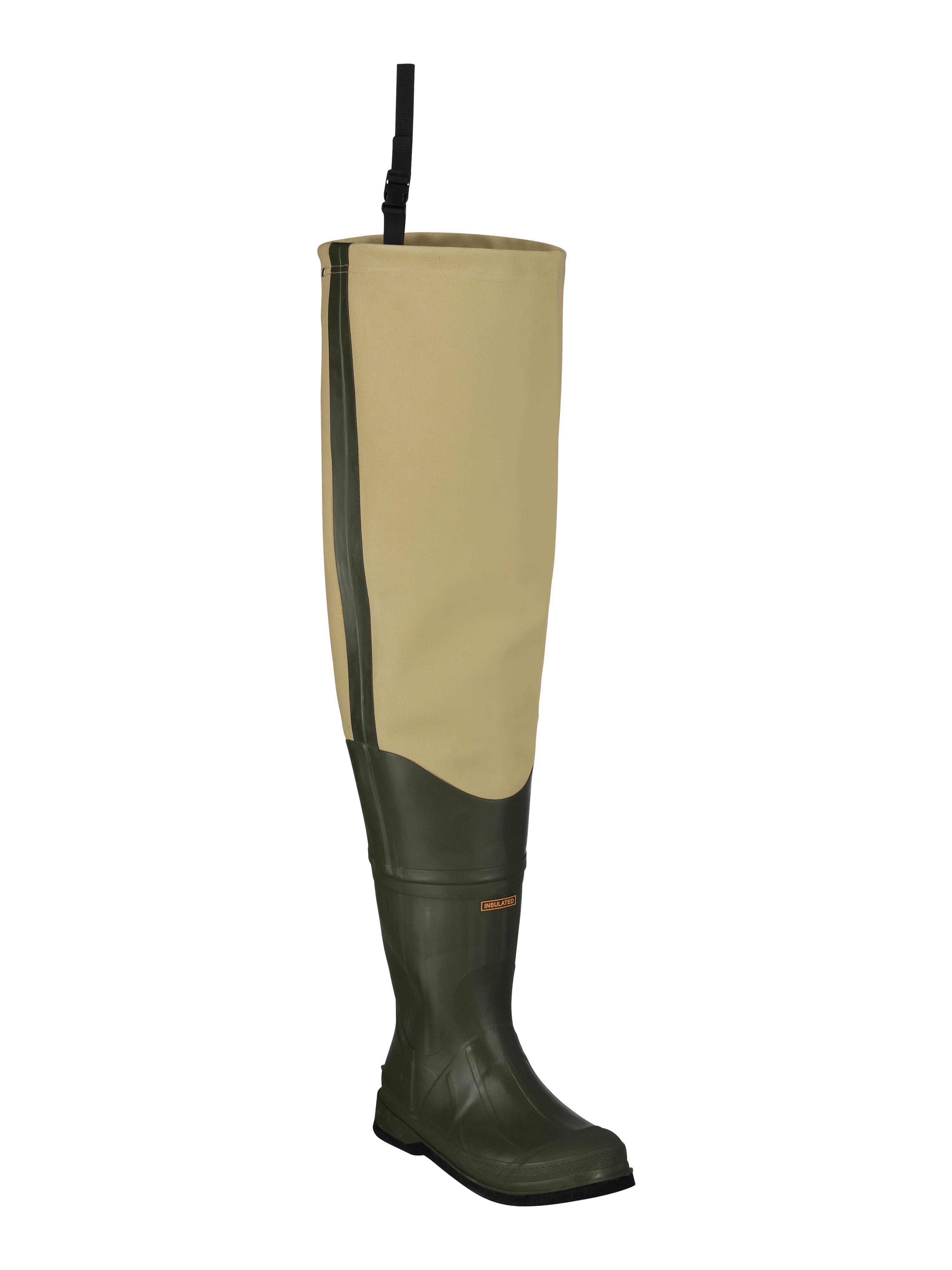 Frogg Toggs Bull Frogg Bootfoot Hip Waders for Men, 3-Ply Canvas Waders ...