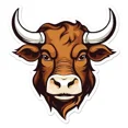 Bull Head Sticker Indoor Outdoor Phone Decal Water Bottle Stickers Car ...
