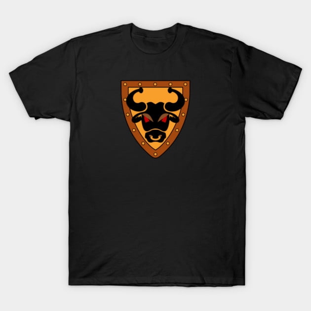 Bull Heavy Powerful Charging Bovine Silhouette Aggressive Horns Faction ...