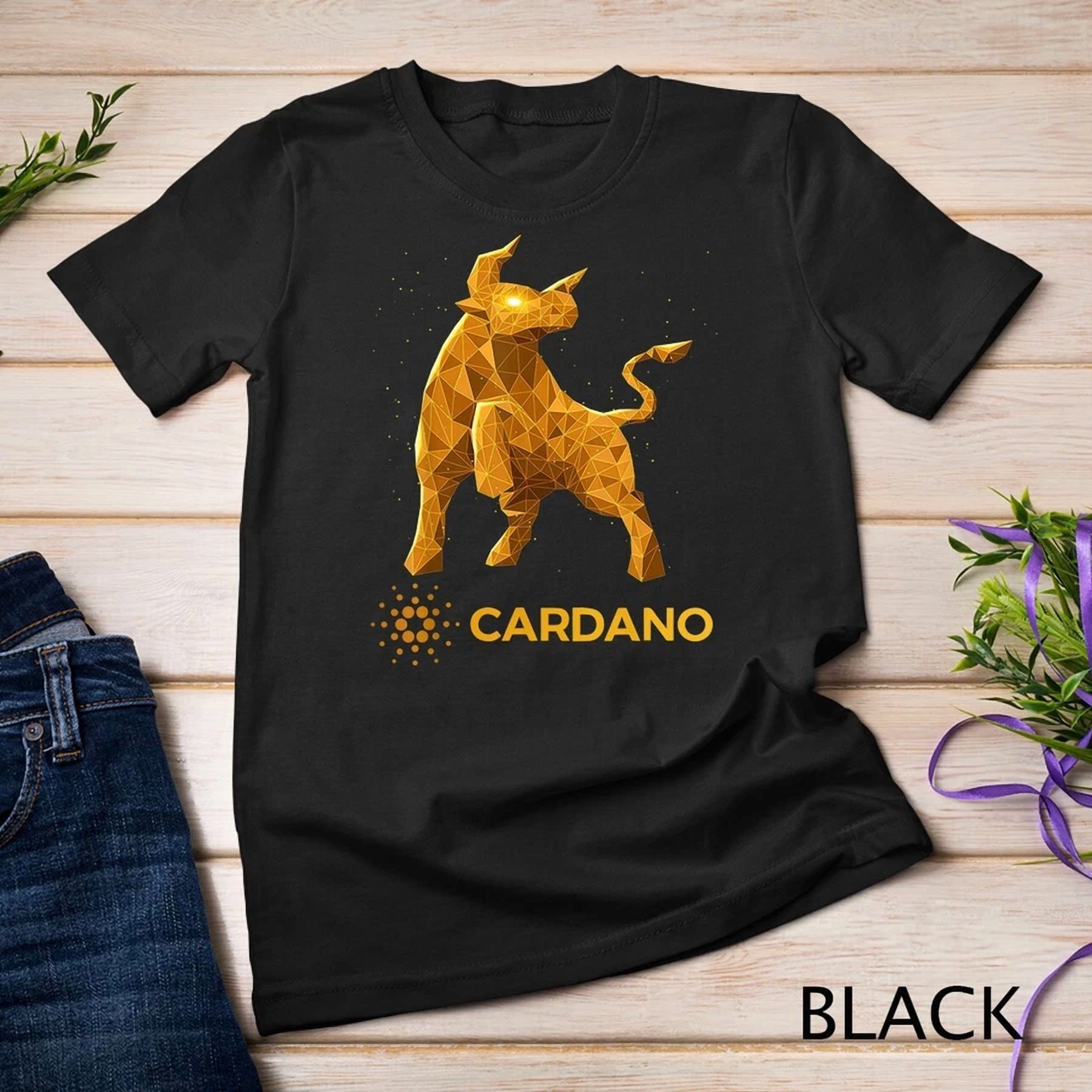 Bull Market Cardano ADA Coin To The Moon Crypto Token HODL Graphic Tee ...