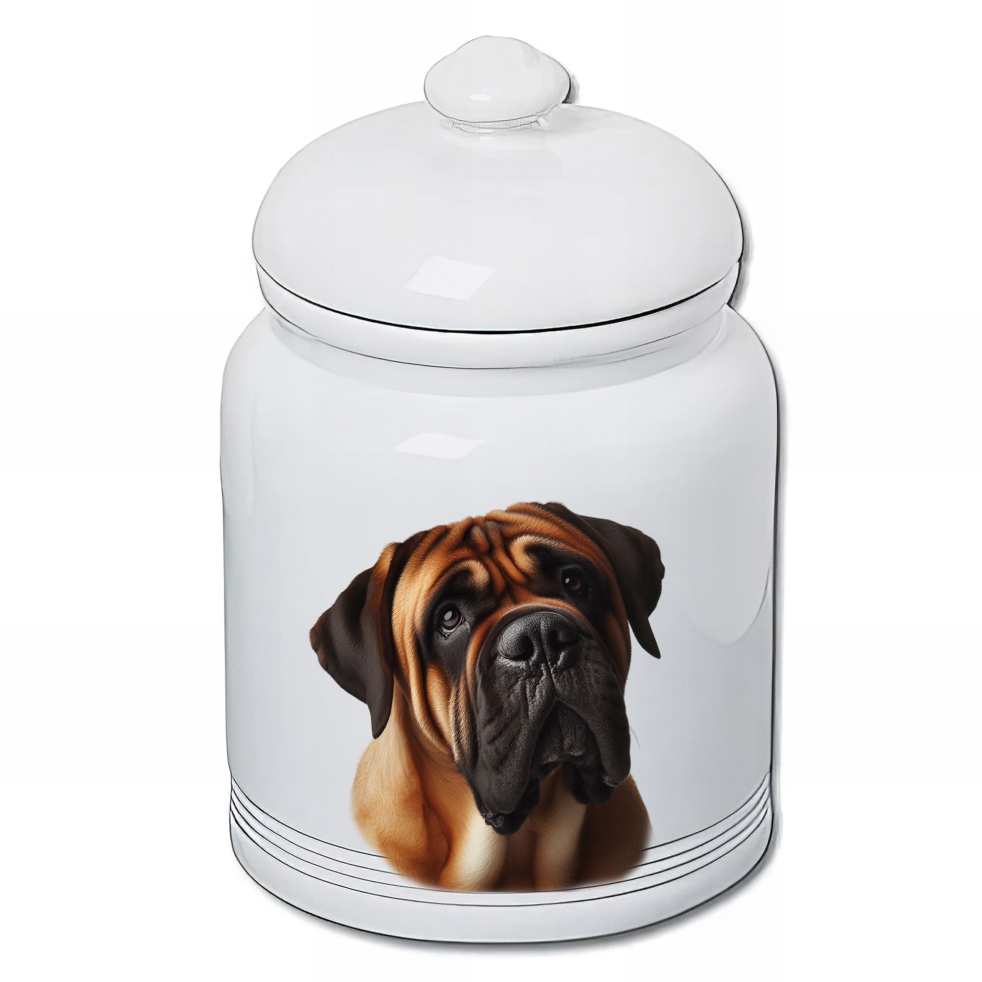 Bull Mastiff - Best of Breed Dog and Cat Ceramic Treat Jar .. - Walmart.com