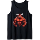 Bull Muscles Taurus Workout Gym Bodybuilding Tank Top Size S-3XL ...
