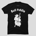 Bull Plays Double Bass Funny Cartoon Animal Music Lover H41565 Unisex T ...
