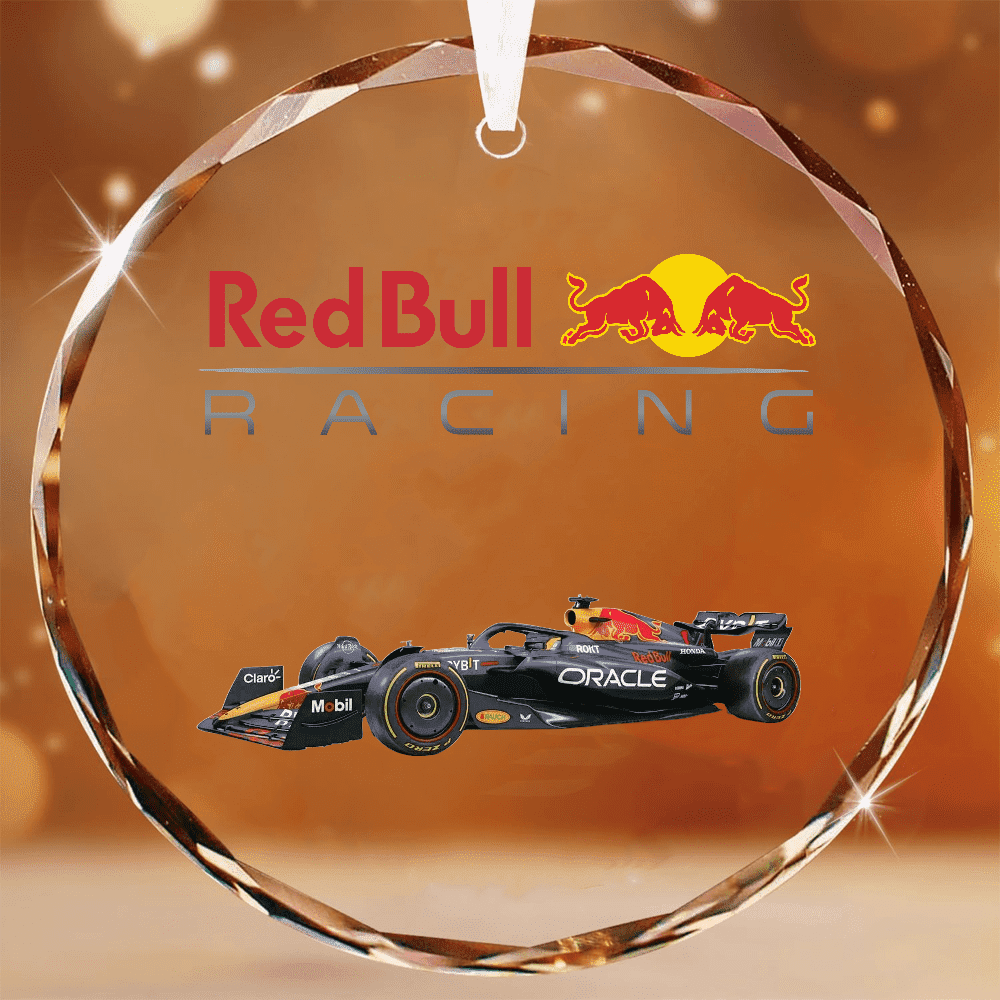 Bull Racing Ornament Retro Formula Design, Noel Glass Ornament ...