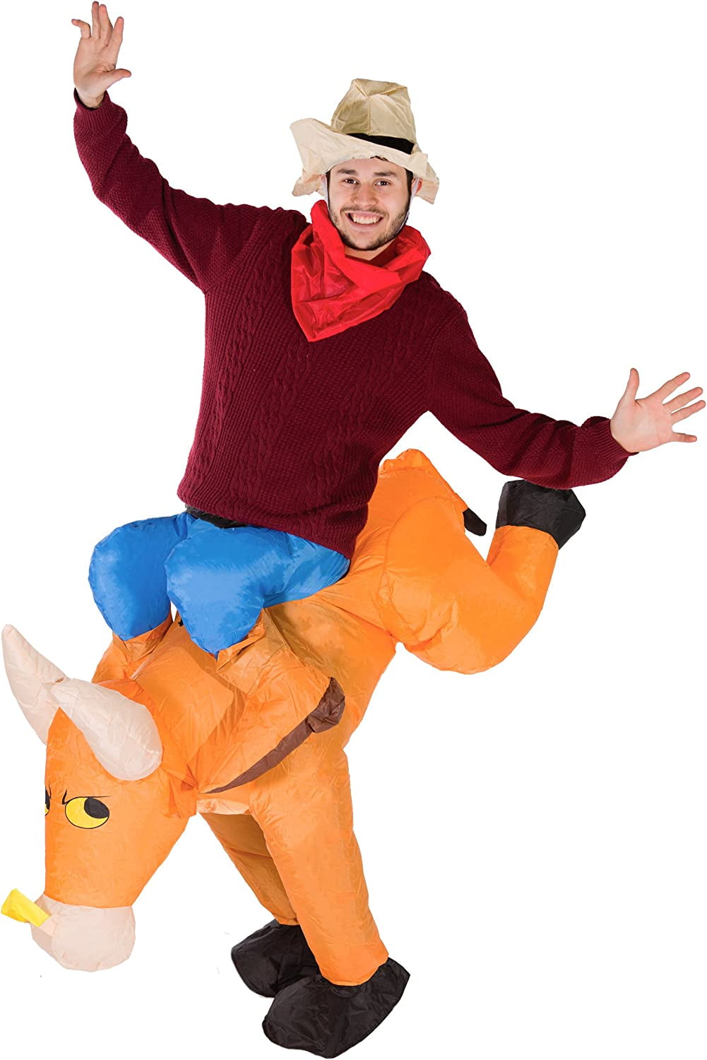 Bull Ride Inflatable Costume for Adults (One Size) - Walmart.com