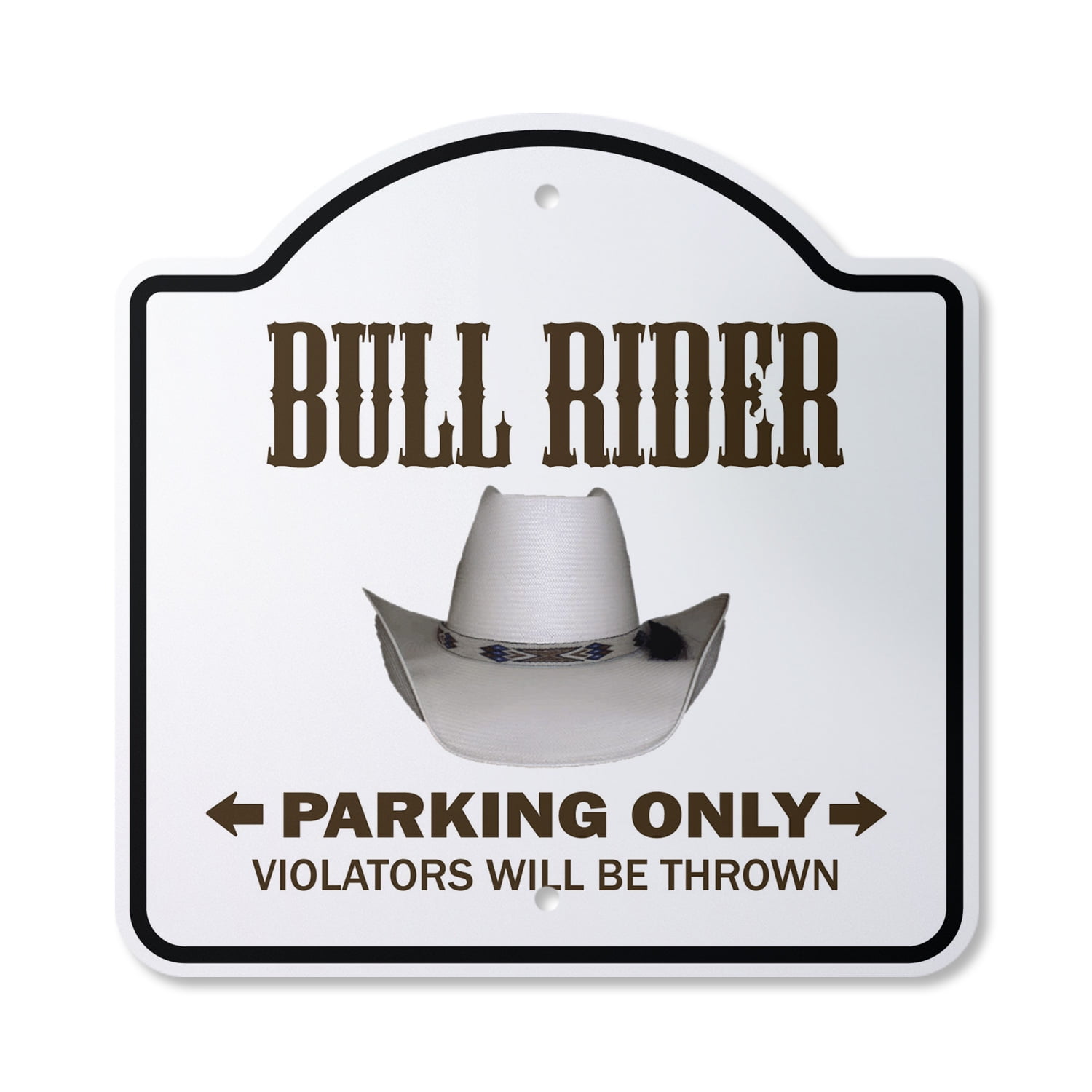 Bull Rider 12" X 12" Sign | Indoor/Outdoor Plastic | SignMission ...