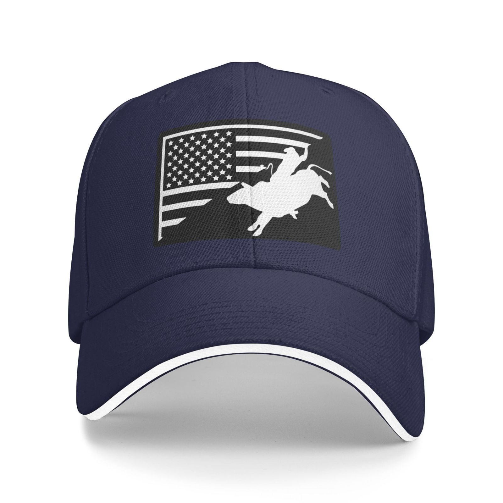 Bull Rider American Unisex Adult Baseball Caps Adjustable Casquette Dad ...