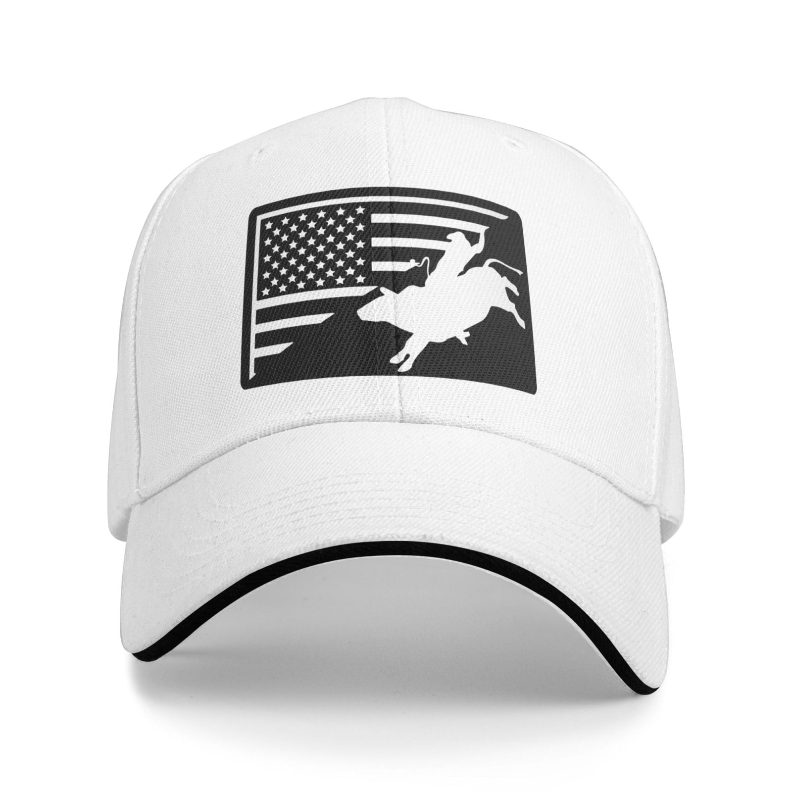Bull Rider American Unisex Adult Baseball Caps Adjustable Casquette Dad ...