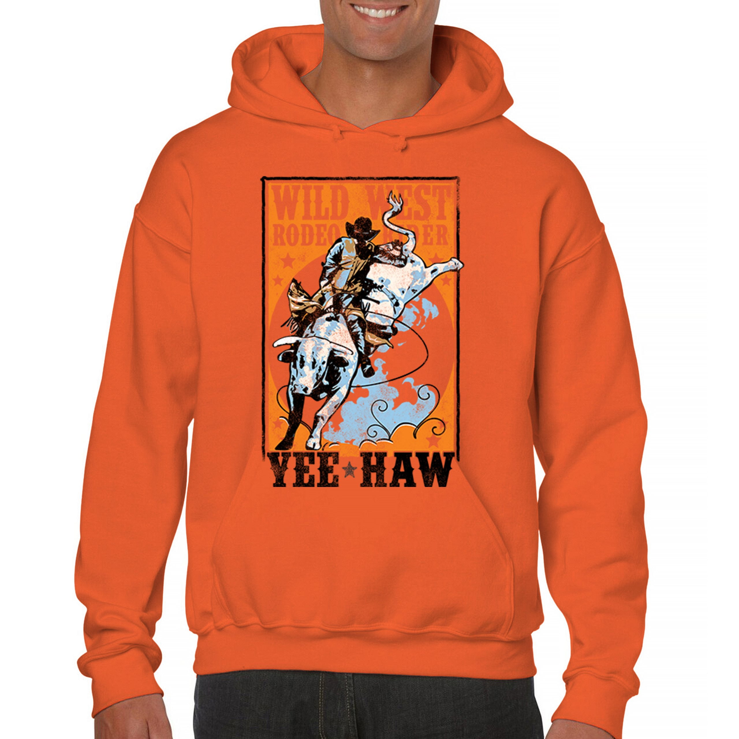 Bull Rider Rodeo Cowboy Sweatshirt Vintage Wild West Yeehaw Not My ...