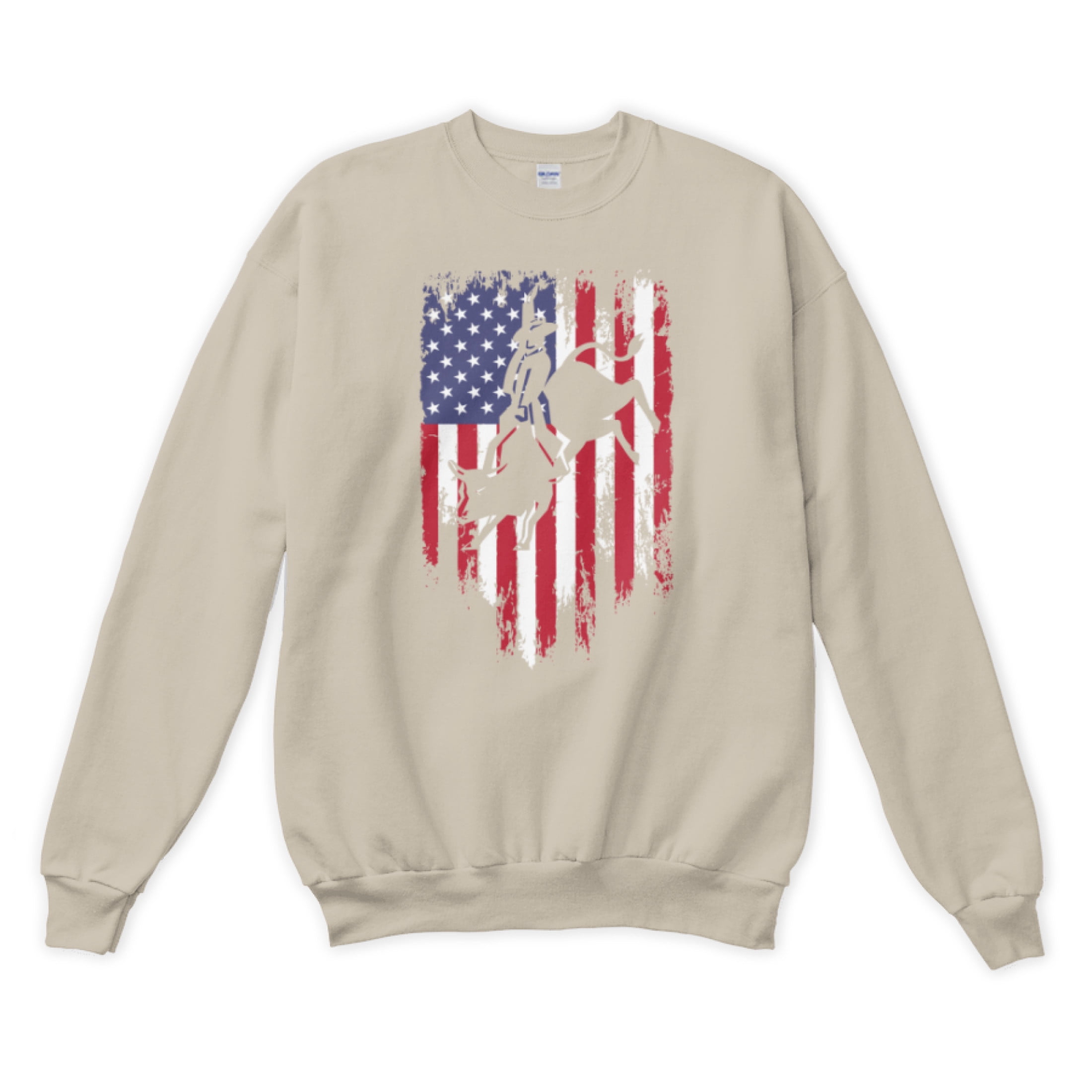 Bull Riding Rodeo Cowboy USA Flag Matching 4th Of July Gift Ideas ...