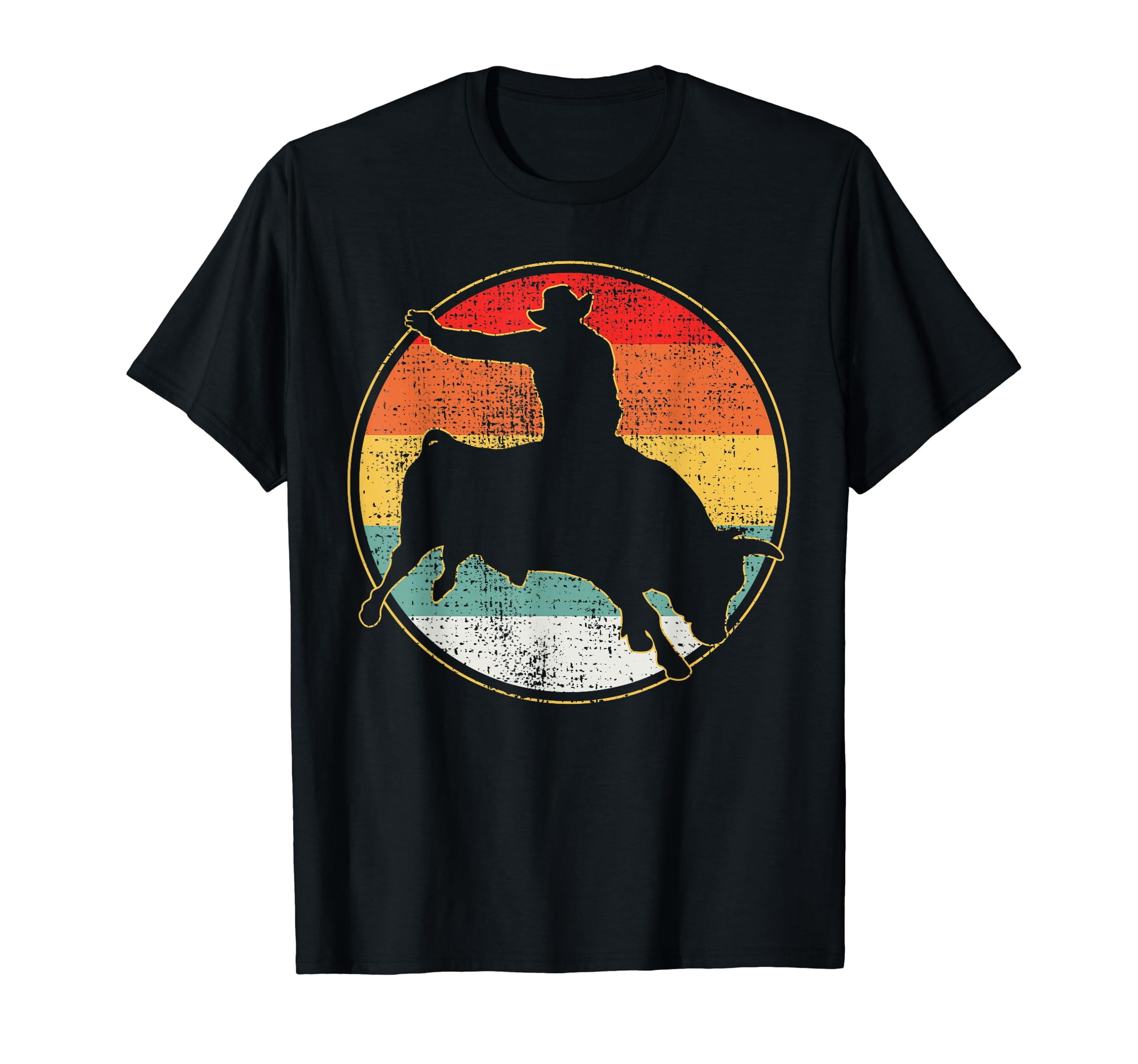 Bull Riding T-Shirt Cowboy Tshirt Western Tee Vintage T-Shirt - Walmart.com