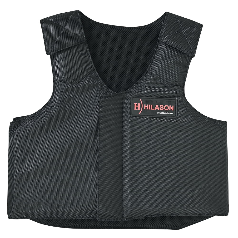 Bull Riding Vest Hilason Kids Junior Youth Black Bull Pro Rodeo Cordura ...