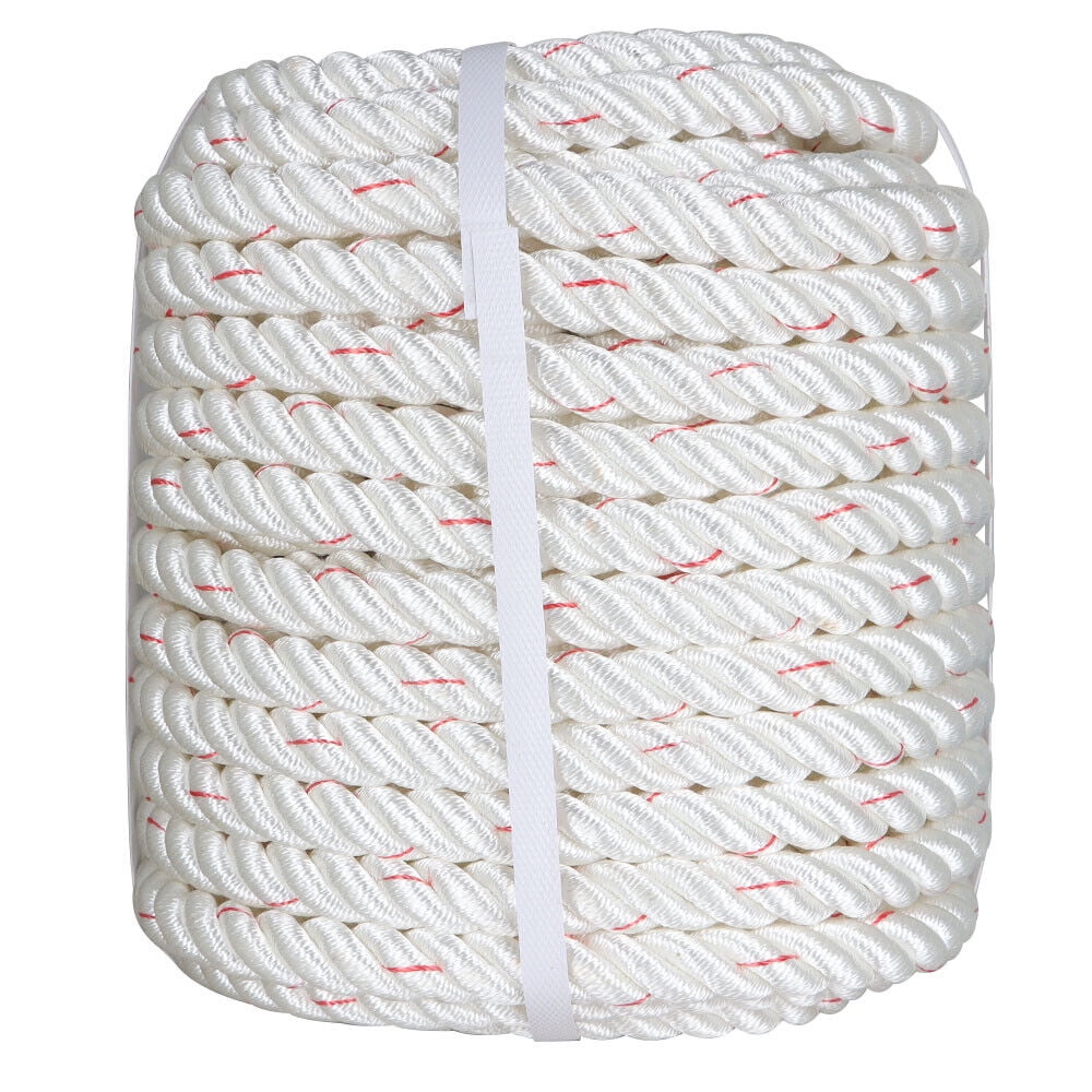 Bull Rope Braided Polyester Rope Arborist Tree Climbing Rope 3/4" × 100 ...