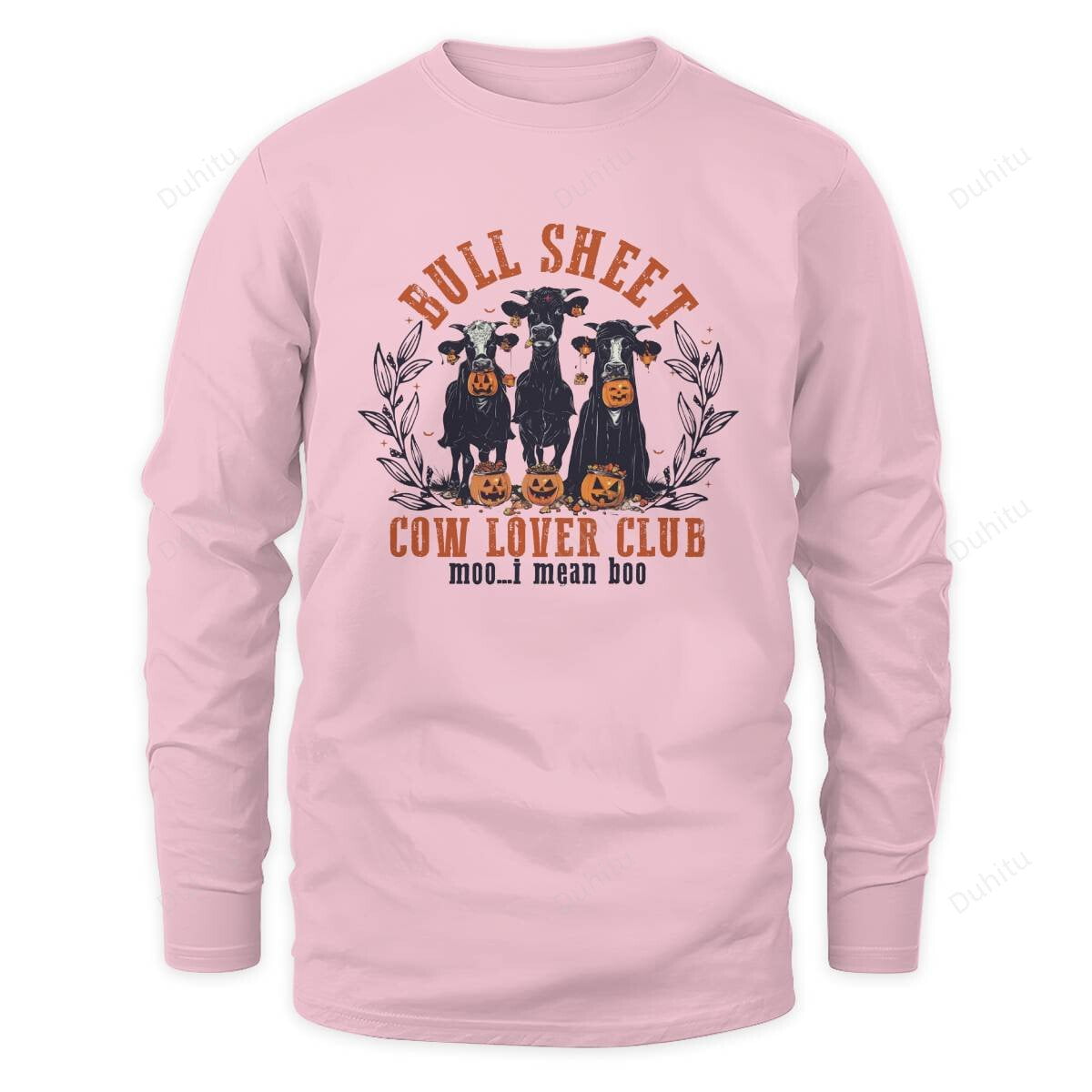 Bull Sheet Ghost Cows Cow Lover Club Moo I Mean Boo, S-4XL - Walmart.com