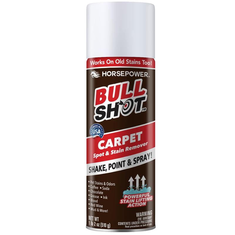 Bull Shot Carpet Spot & Stain Remover, Coffee, Wine, Grease, Ink, Pet ...