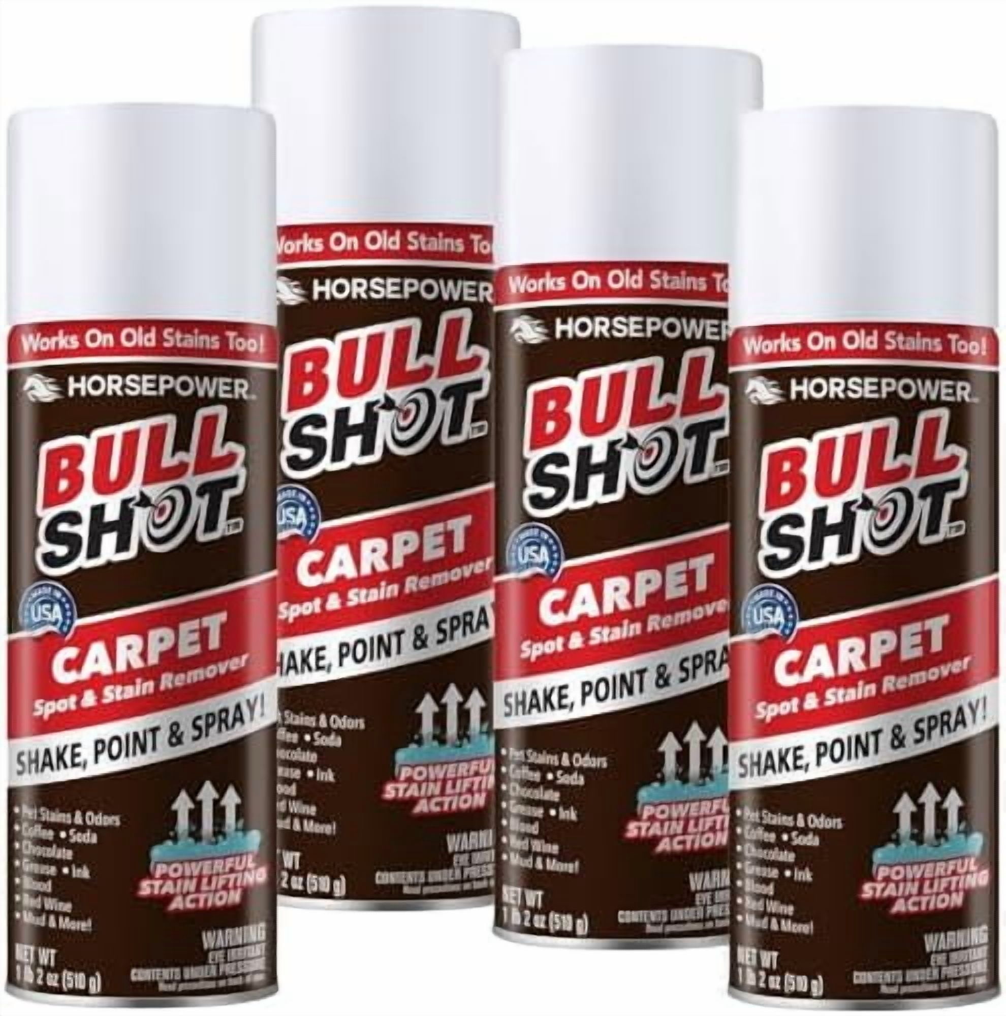 Bull Shot Carpet Spot & Stain Remover by, AS-SEEN-ON-TV, Made In USA ...