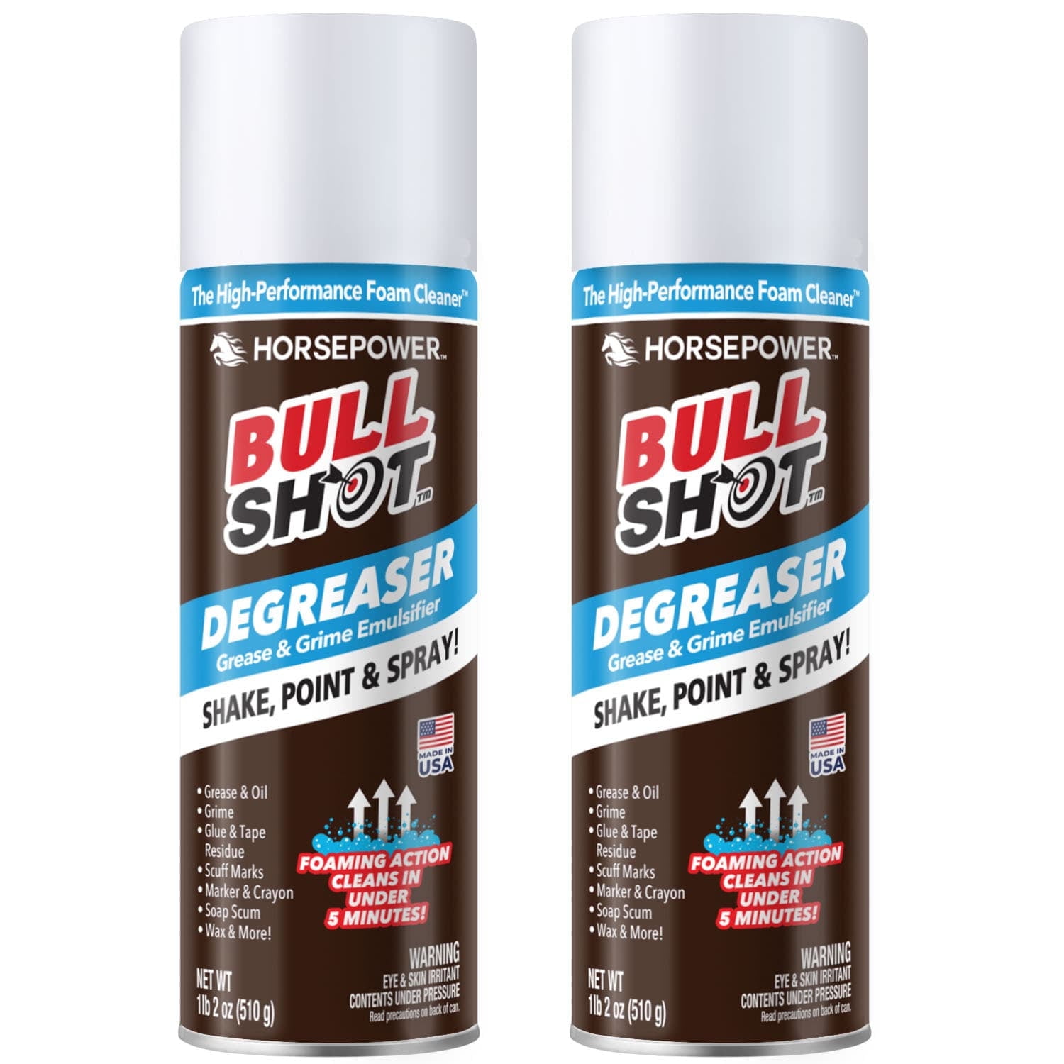 Bull Shot Grease, Super-Concentrated Foaming Degreaser & Cleaner, AS ...