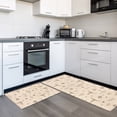 Bull Skull 2 Pieces Non-Slip Kitchen Mat Set, Western Brown Longhorn ...
