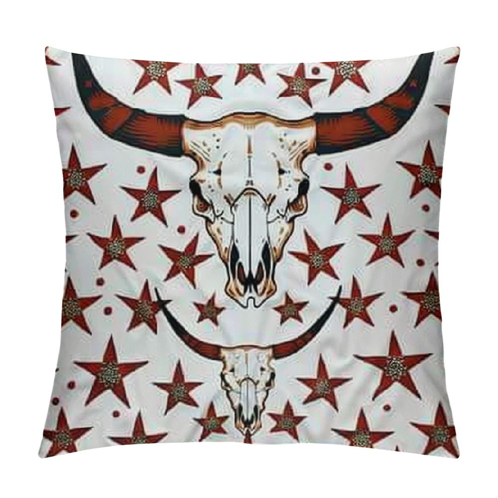 Bull Skull Bed Sheets Longhorn Highland Cow Fitted Sheet Cowboys Gifts ...