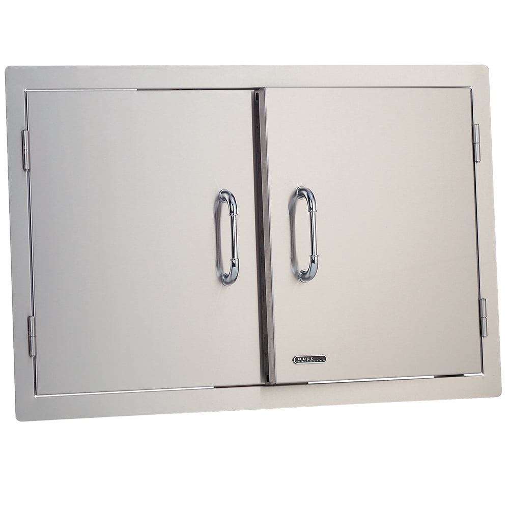 Bull Stainless Steel Double Doors, 25-Inch - Walmart Business Supplies