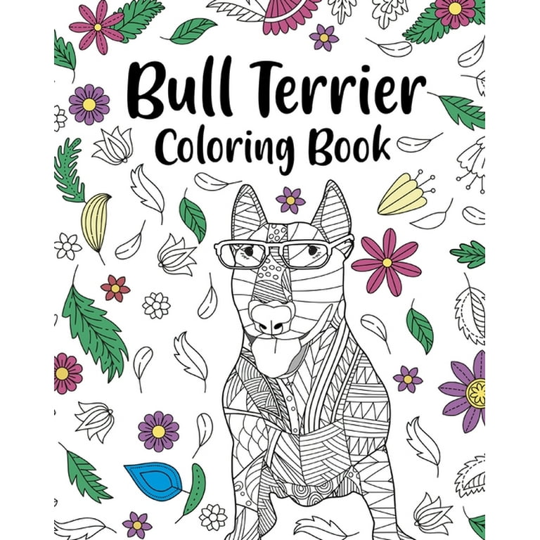 bull terrier coloring book
