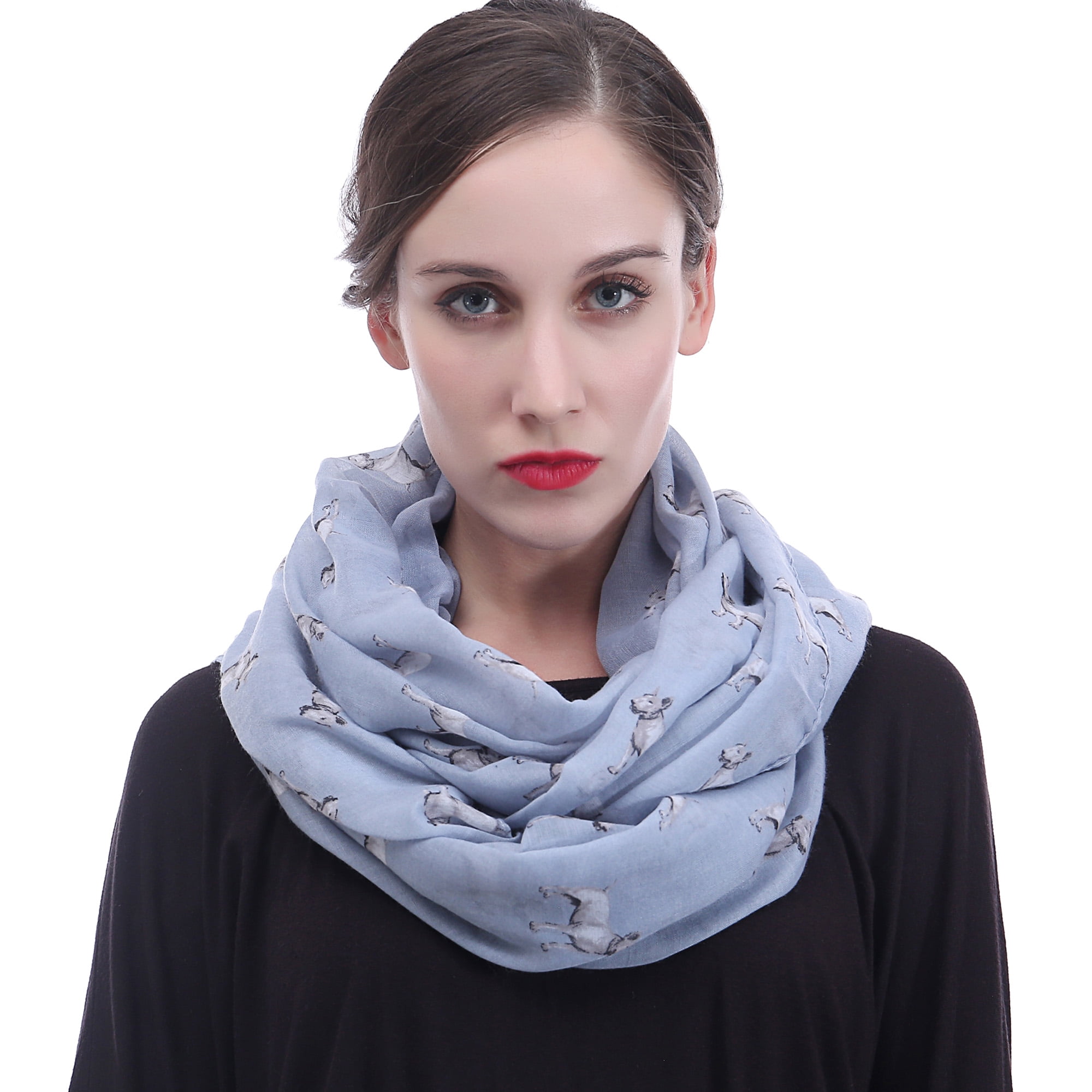 Bull Terrier Dog Print Infinity Scarf - Walmart.com