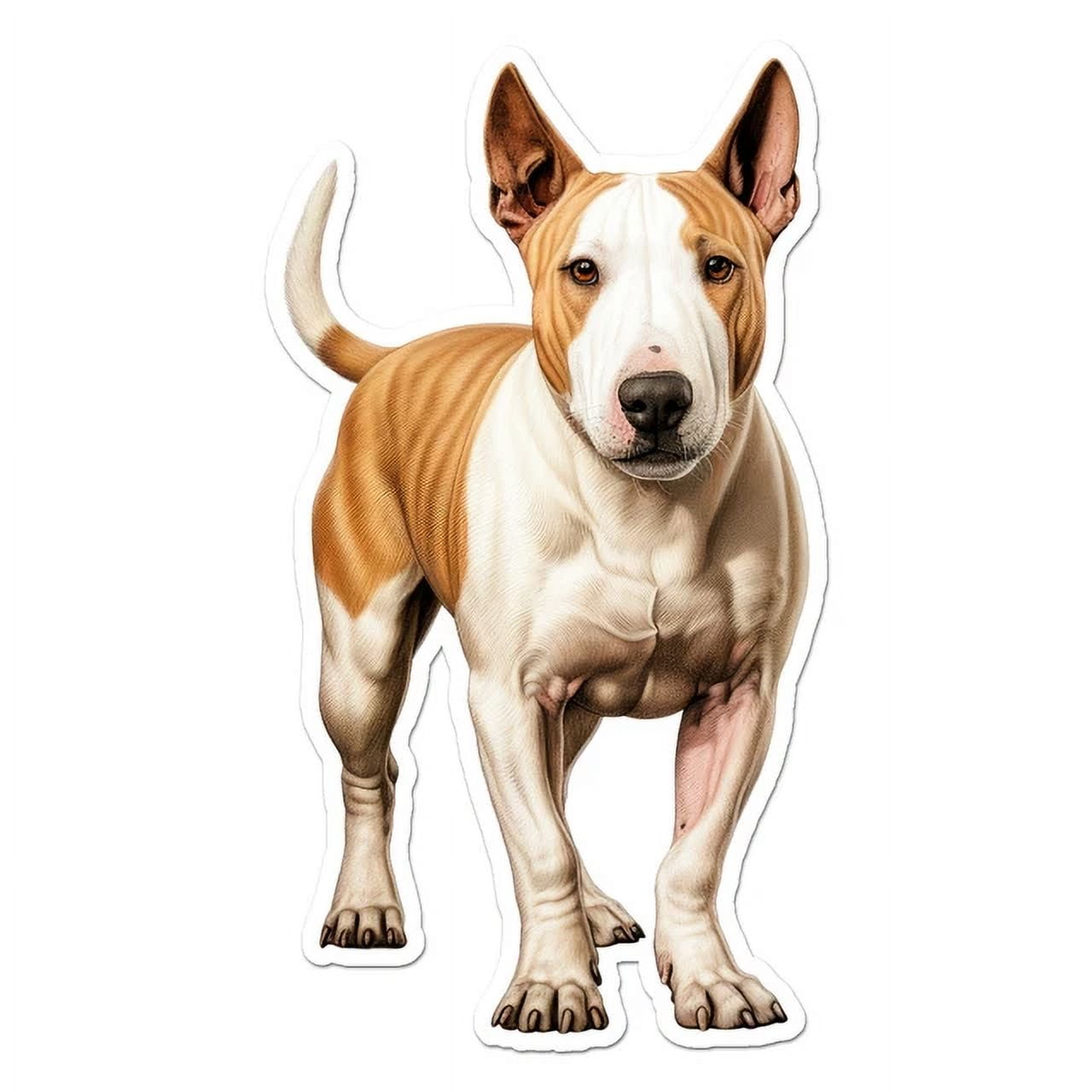 Bull Terrier Dog Sticker Phone Decal Water Bottle Stickers Car Decals ...