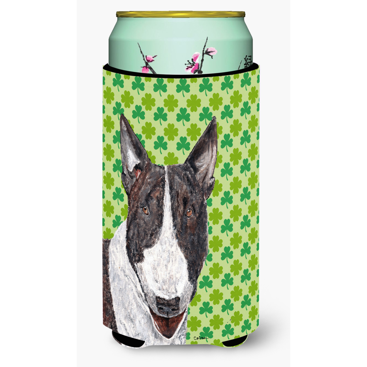 Bull Terrier Lucky Shamrock St. Patricks Day Tall Boy Hugger - Walmart.com