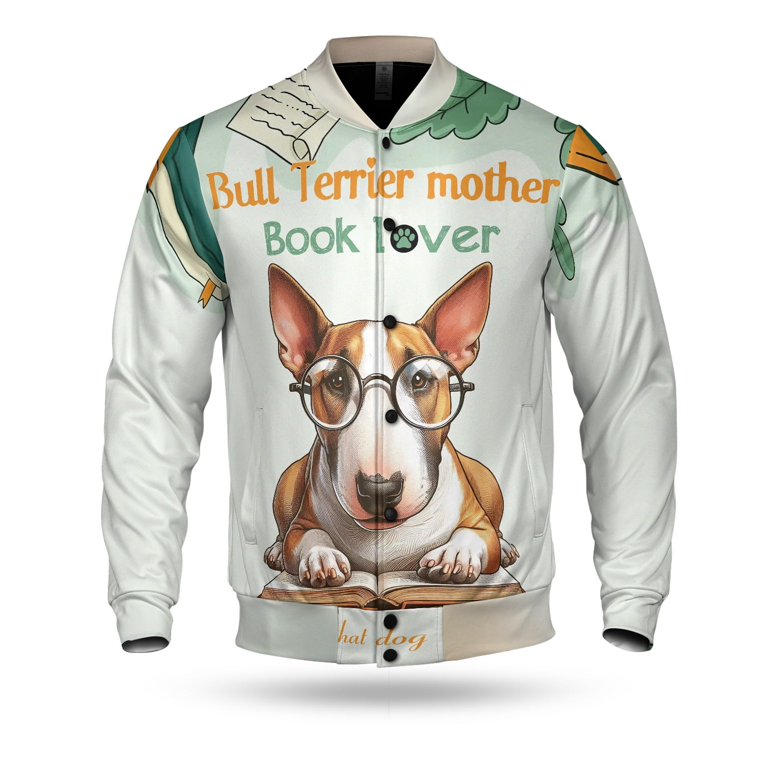 Bull Terrier Mother Book Lover Living That Dog Mom Life Happy Mother's ...