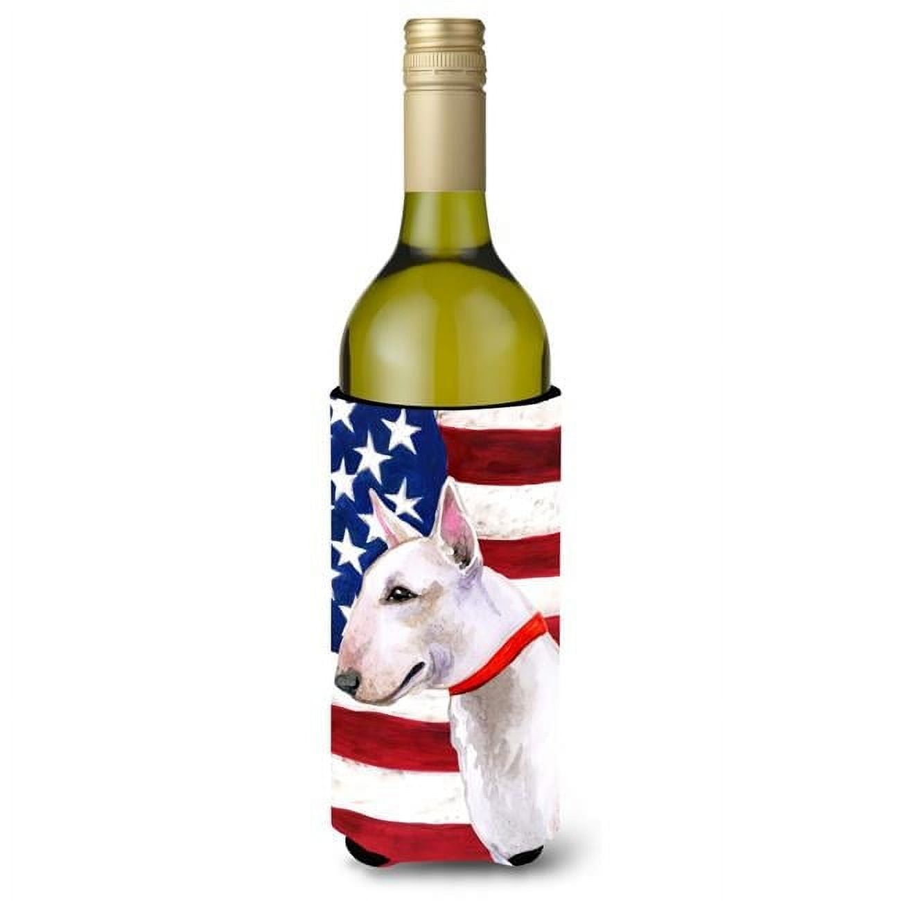 Bull Terrier Patriotic Wine Bottle Beverge Insulator Hugger - Walmart.com