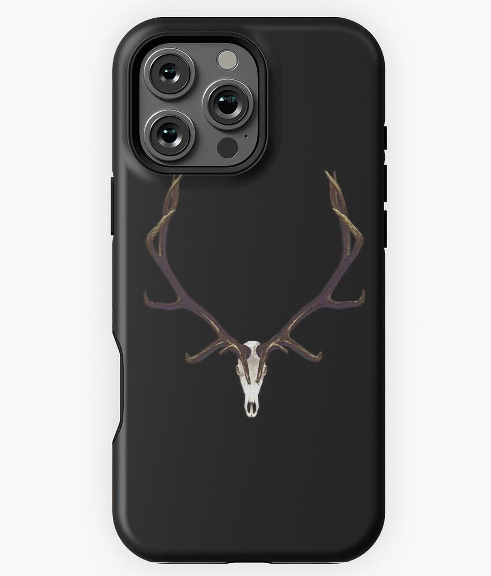 Bull elk Skeleton European mount M14458 Phone case for iPhone 11 to 16 ...