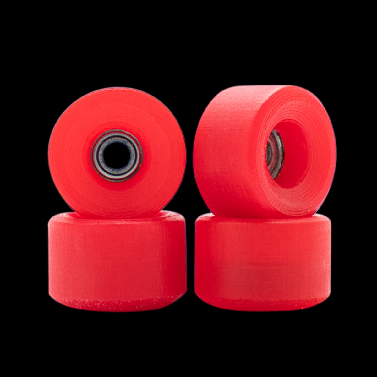 BullGod Urethane Fingerboard Wheels - Fatties Red - Walmart.com