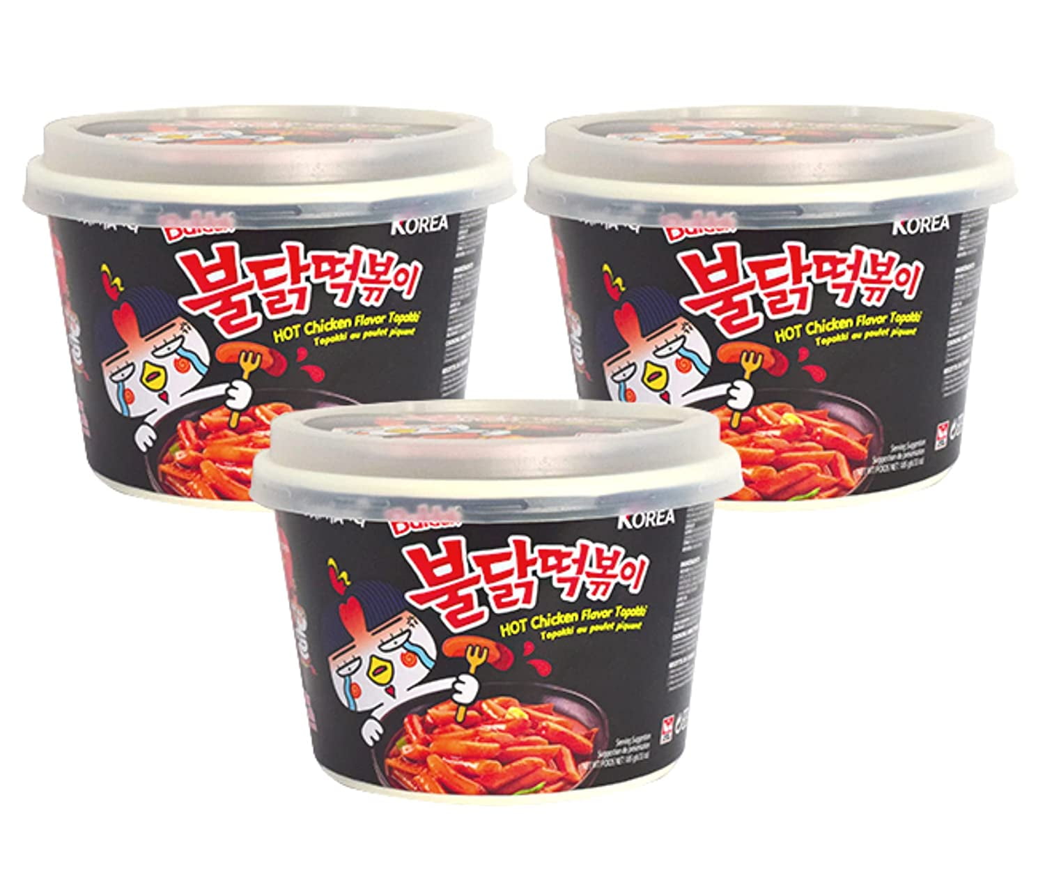 [] Bulldark Spicy Chicken Roasted Tteokbokki (Pack of 3) / Korean food ...