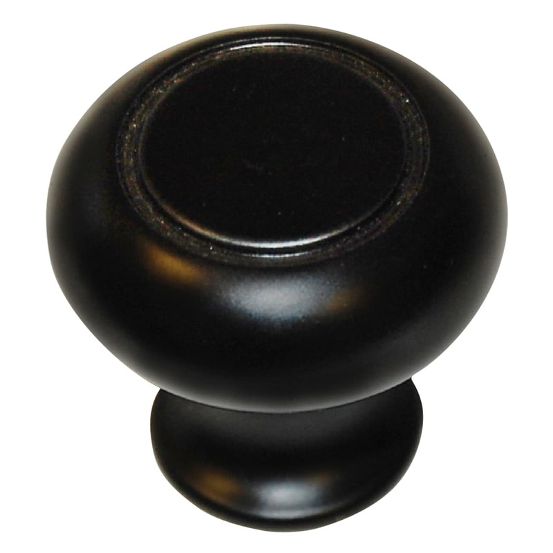 Bulldog 1791975 Cabinet Knob 2 Count- Black - Walmart.com
