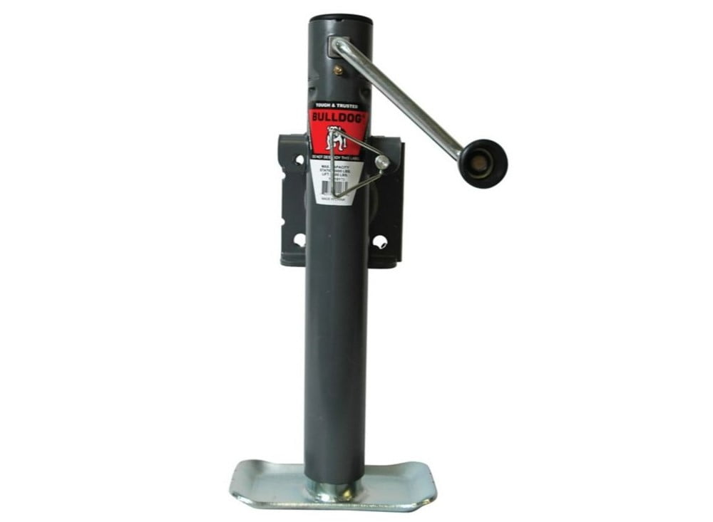 Bulldog 2,000 lb. Round Trailer Jack,Side Mount,Side Wind, Weld-on ...