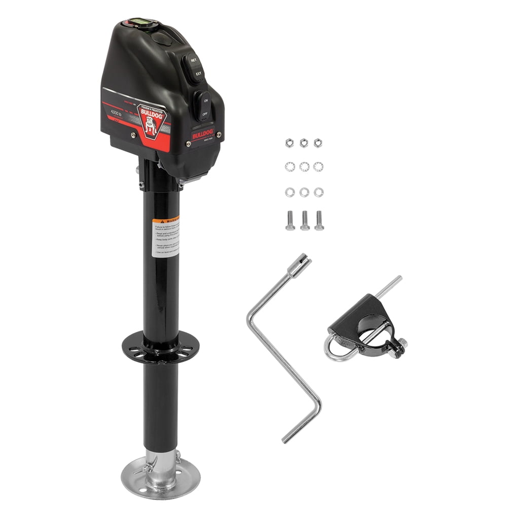 "Bulldog 4,000 lb. Capacity Electric Heavy-Duty Tongue Jack for RV and ...