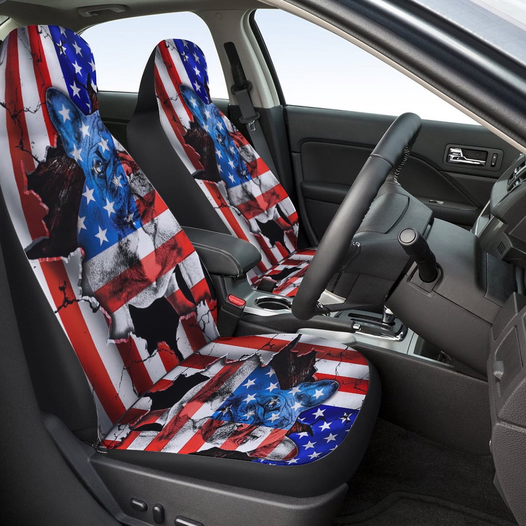 Bulldog American Seat Covers Cars, Car Truck SUV 2 Piec - Walmart.com