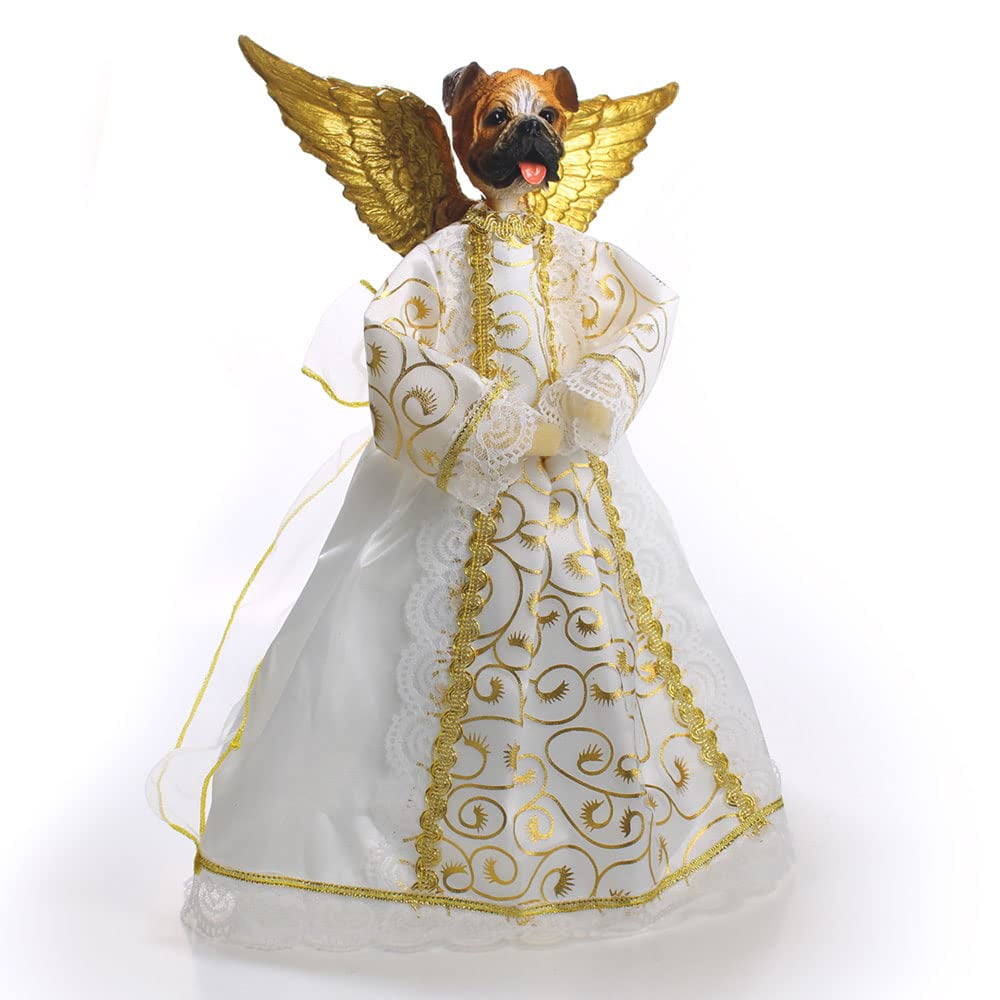 Bulldog Angel Christmas Tree Topper - Walmart.com