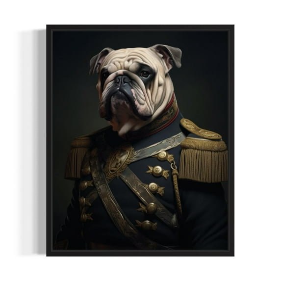 Bulldog Art Print, Dog General Humor Wall Art Decor, Dog Lover, Pet ...
