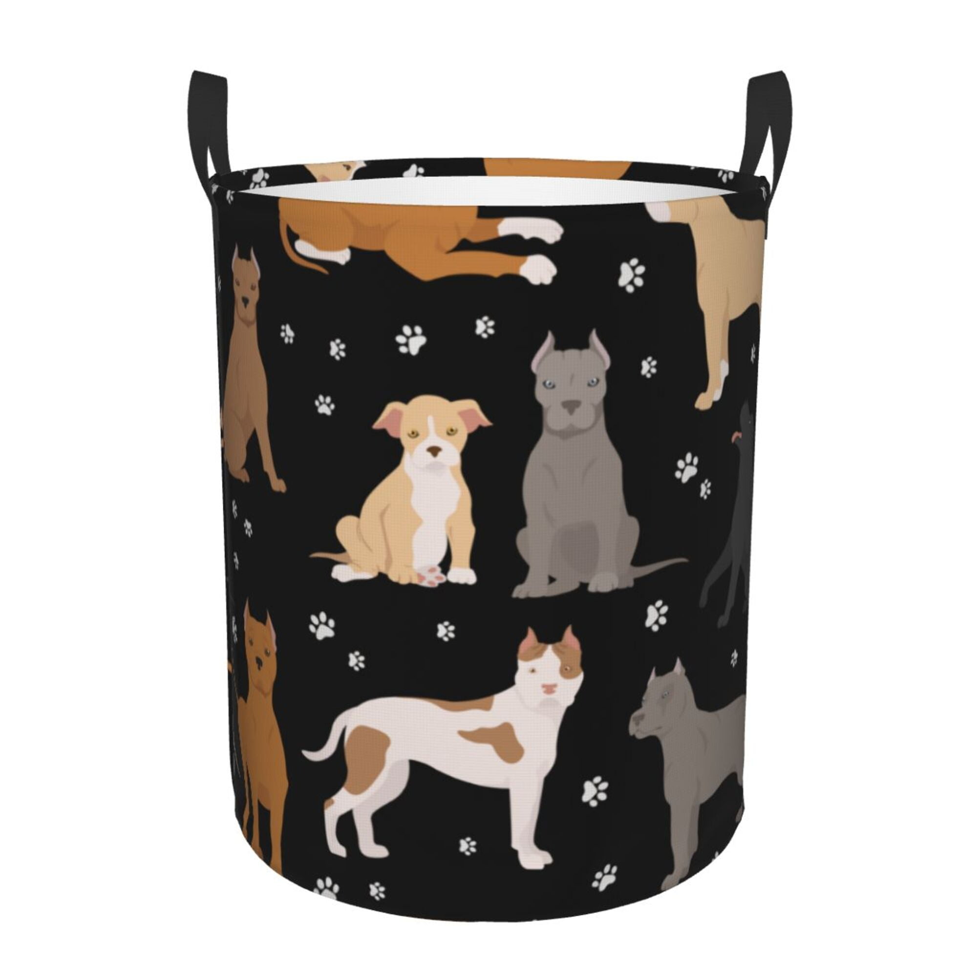 Bulldog Circular Laundry Basket (With Handle) Waterproof Oxford Cloth ...