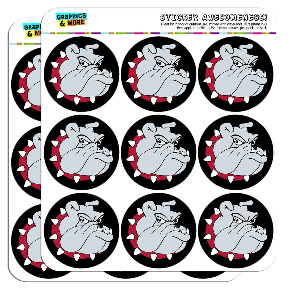 Bulldog Dog 2" Scrapbooking Crafting Stickers - Walmart.com