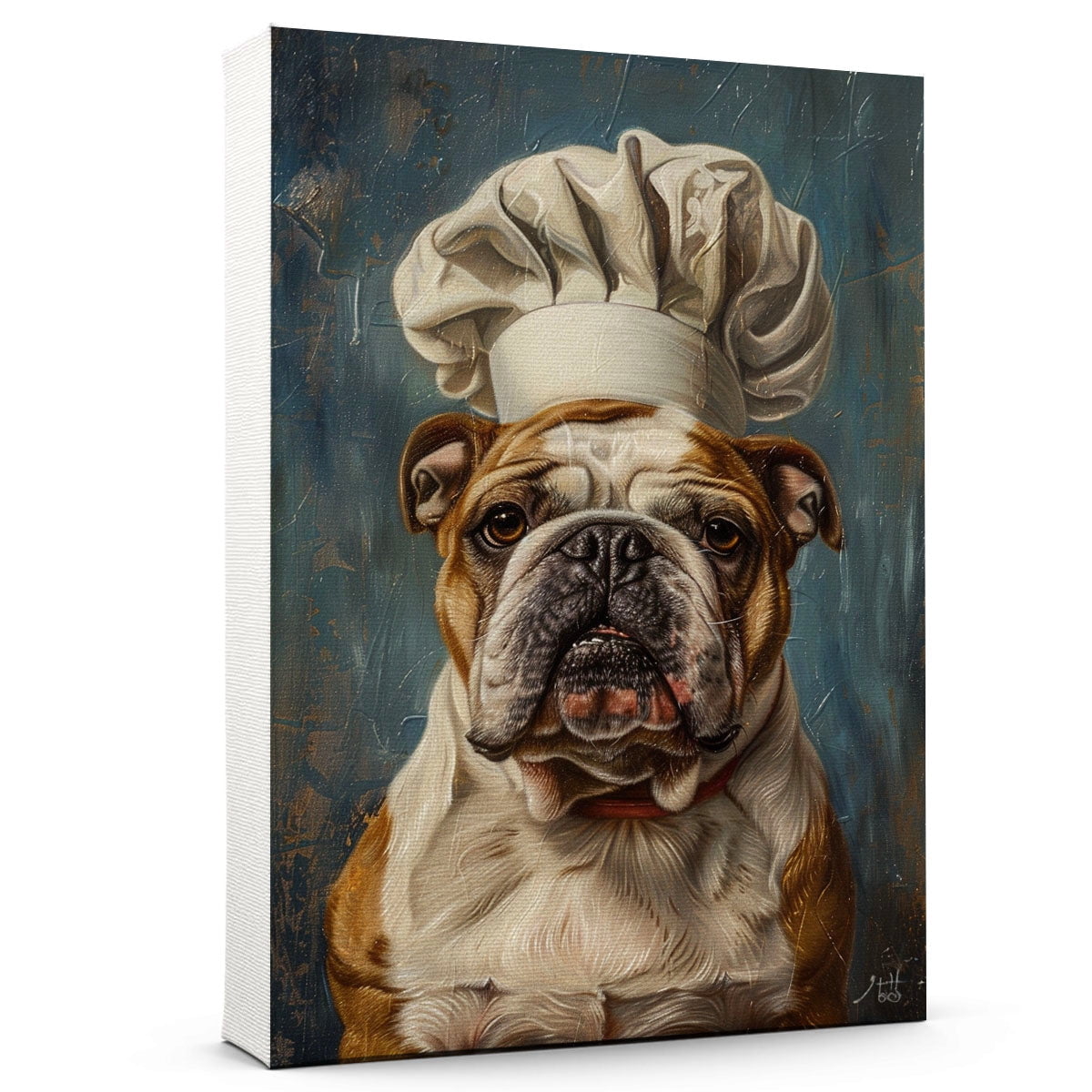 Bulldog Dog Canvas Wall Art, Bulldog Dog Poster Print Kitchen Wall Art ...