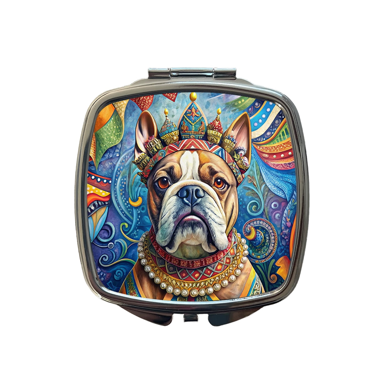 Bulldog Dog French Bohemian Art Travel Makeup Handbag Purse Small ...