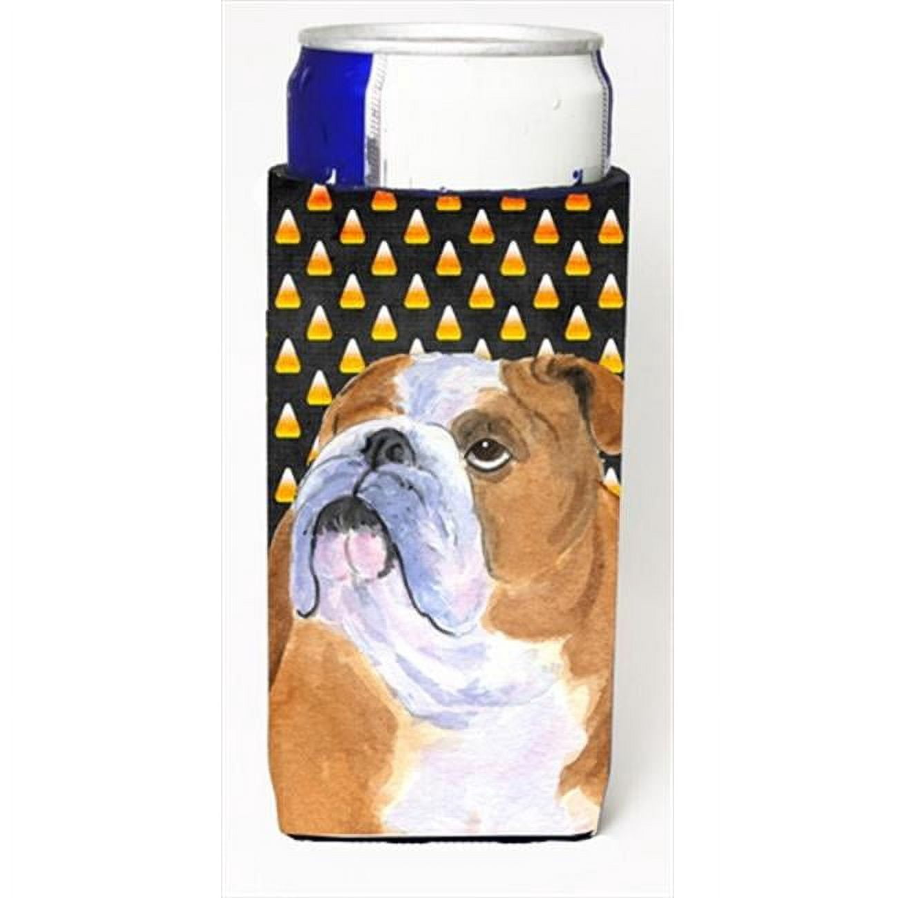 Bulldog English Candy Corn Halloween Portrait Michelob Ultra bottle ...