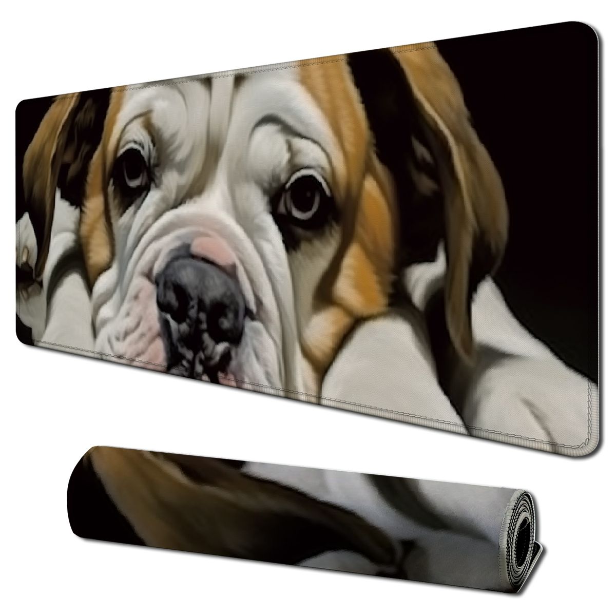 Bulldog Gaming Mousepad Funny Dog Bulldog Mouse Pad Mouse Mat for ...